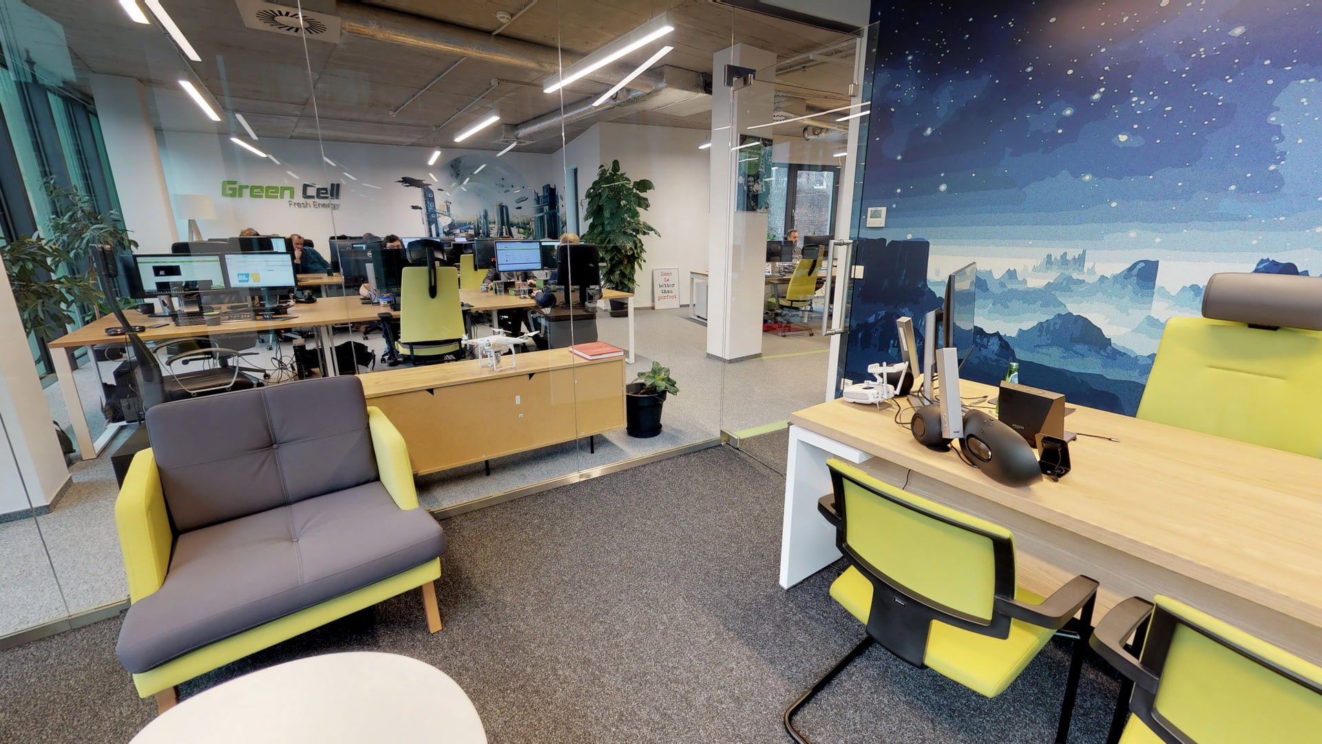 Openspace I Showroom Green Cell Wirtualny Spacer 3D Wejd Do rodka